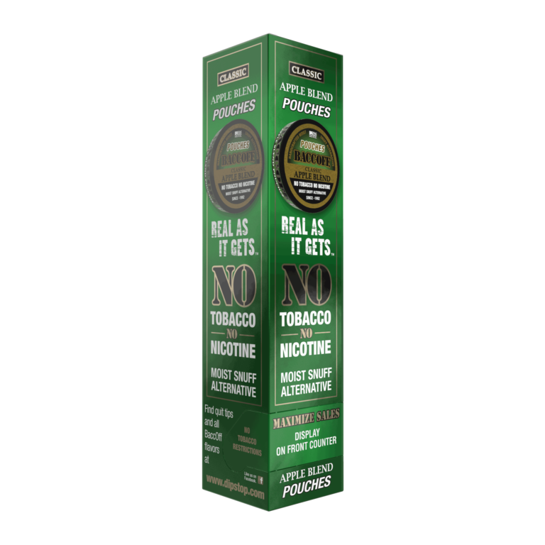 BaccOff Apple Pouches: Apple Flavored Tobacco Less Dip Pouches