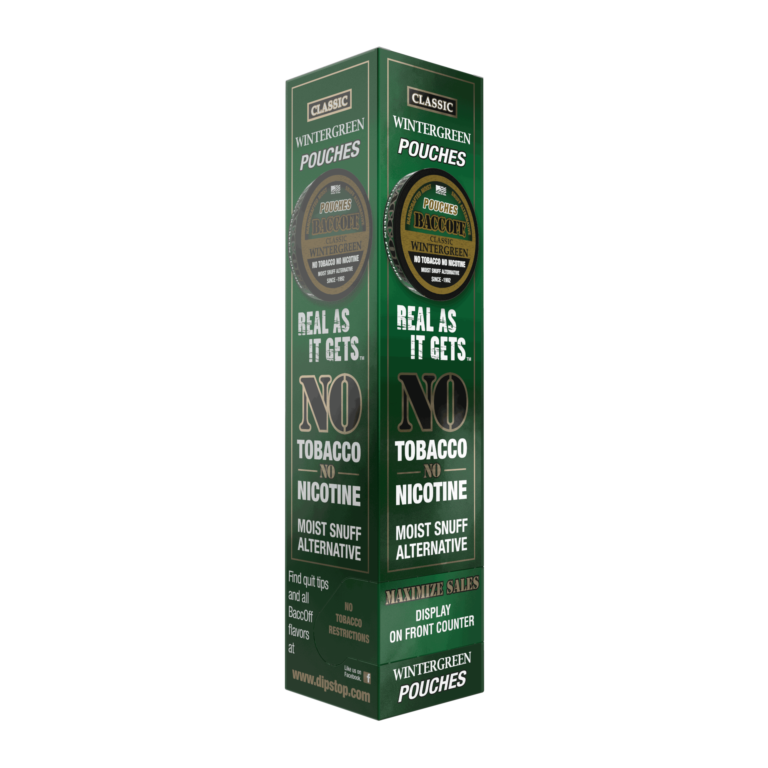 BaccOff Wintergreen Pouches: Quit Chewing w/ tobacco free pouches